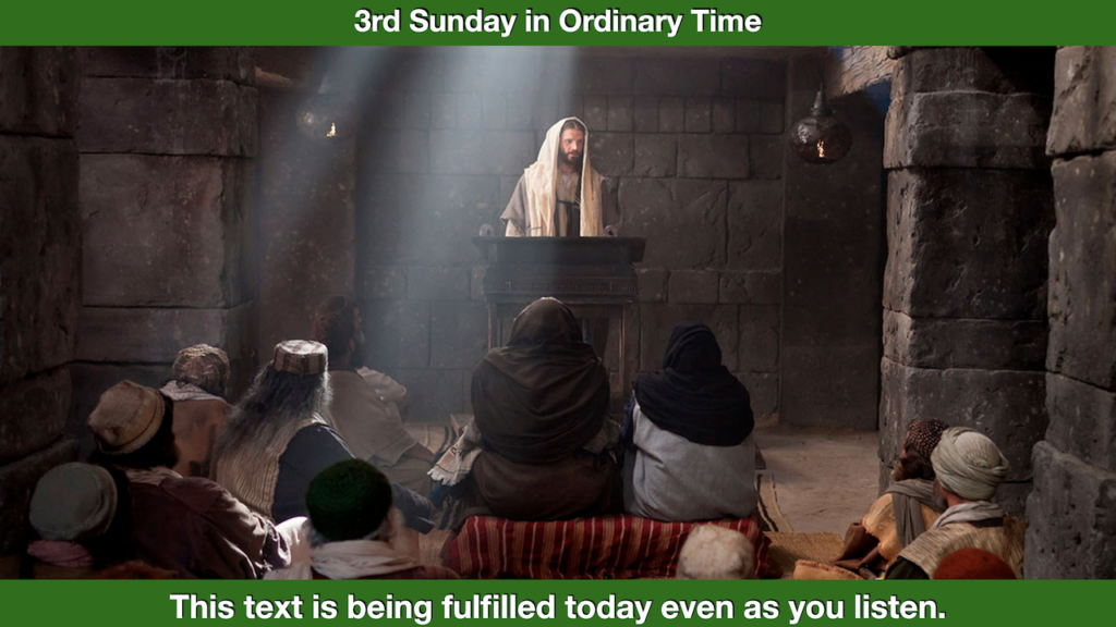 3rd Sunday in Ordinary Time, Year C – Fr Geoffrey Plant Homilies