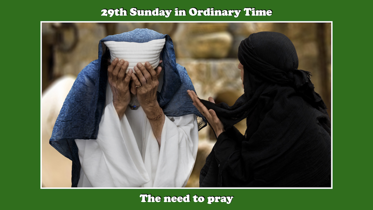 29th Sunday in Ordinary Time, Year C. – Fr Geoffrey Plant Homilies